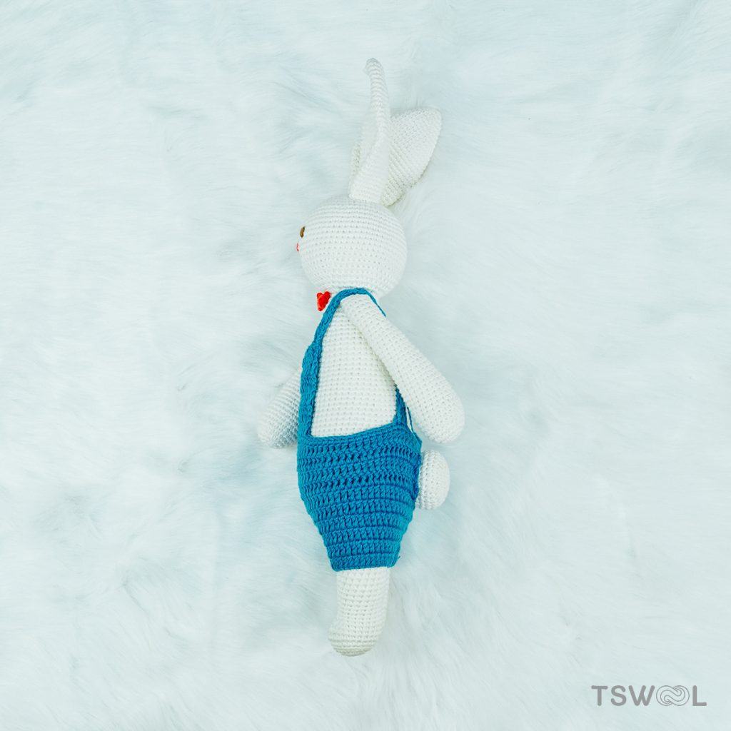 Thỏ Snowball thú bông len - TSWOOL